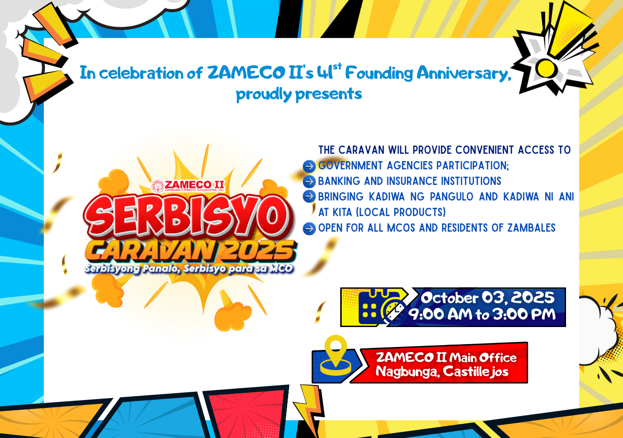 SERBISYO CARAVAN 2025 SERBISYO PANALO, SERBISYO PARA SA MCO – ZAMECO II